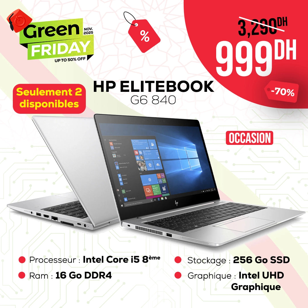 Green Friday Offre – HP EliteBook 840 G6 – MAYDAN